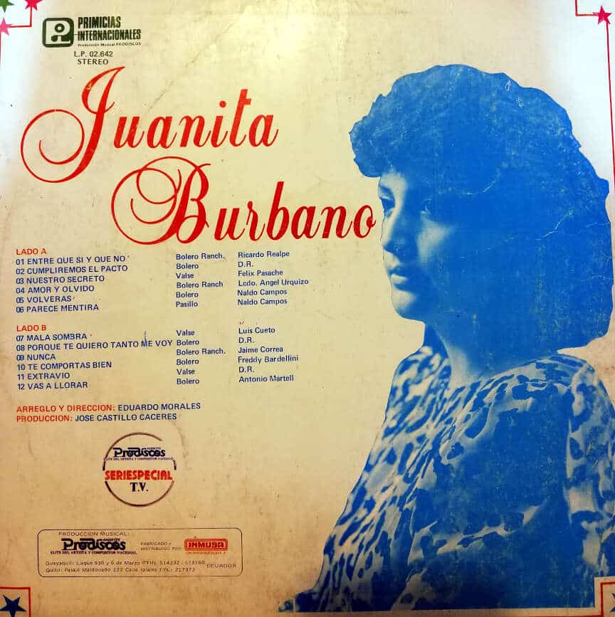Disco de Vinilo - Juanita Burbano - Juanita Burbano - LP | El Surco ...