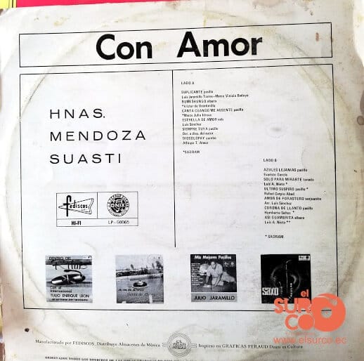 Hermanas Mendoza Suasti – Con Amor – El Surco Ecuador