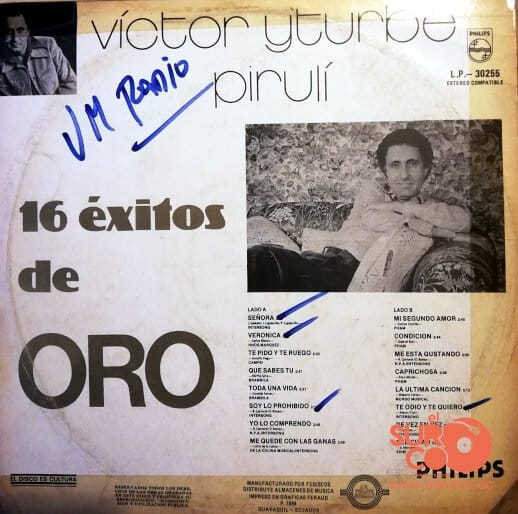 Vinilo Vinyl Victor Yturbe “Pirulí” - 16 Éxitos De Oro